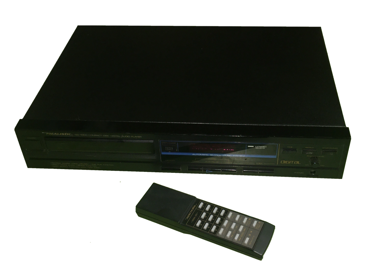 Realistic CD-5100 CD Player inc Remote control, Yamaha processing, 1989