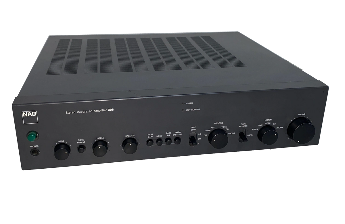 Masterful NAD 306 MOSFET Amplifier 2 x 50W stereo / 100W bridged 1993
