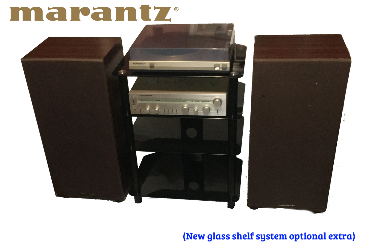 Vintage MARANTZ Component HiFi system TT140 Turntable SR320 AM/FM ...