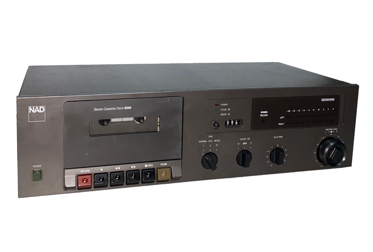 NAD Cassette deck 6240 3 tape type, DynEQ recording, Dolby B C, Servo ...
