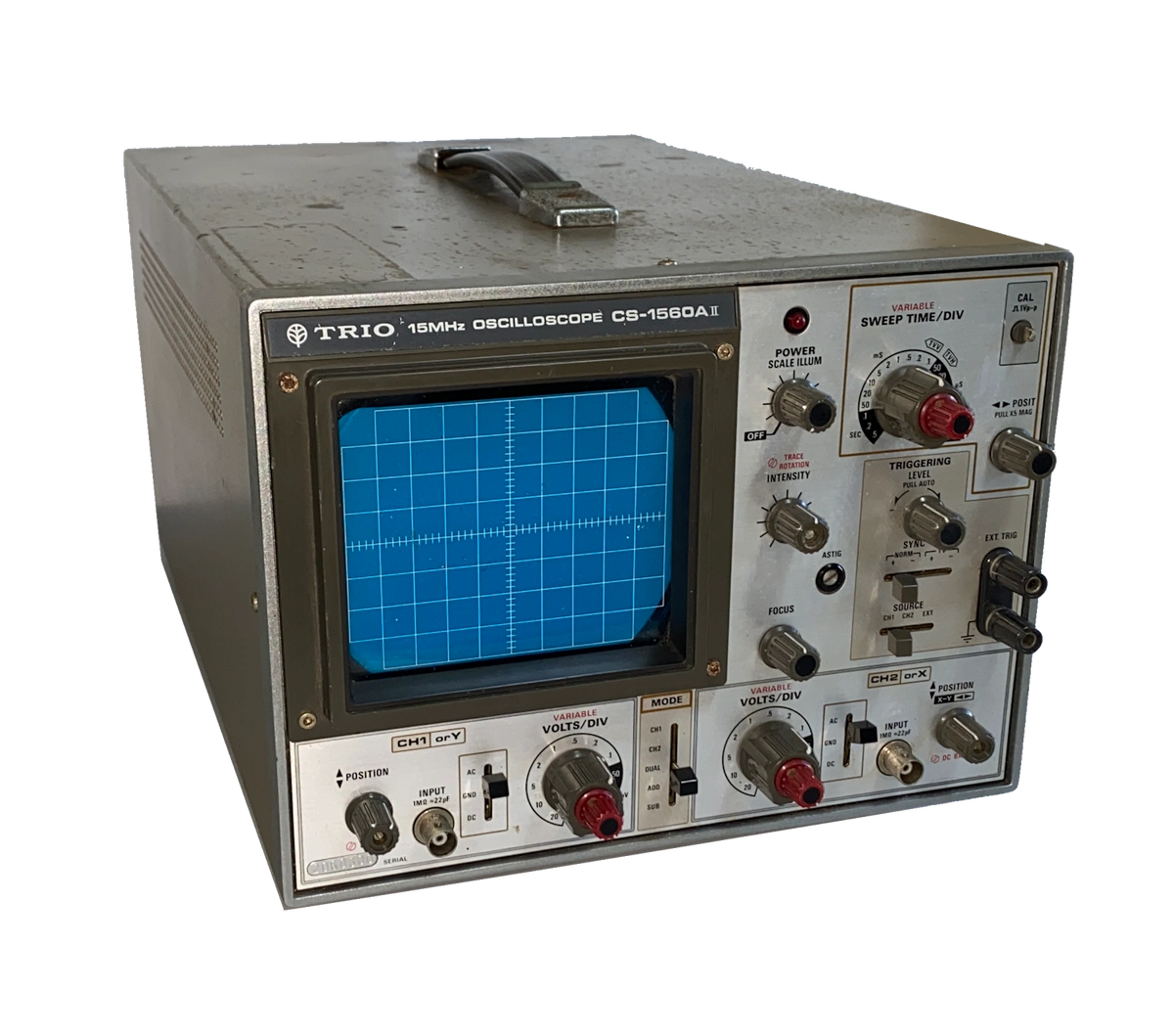 TRIO CS-1560Aii Cathode Ray Oscilloscope CRO dual channel C.R.O ...