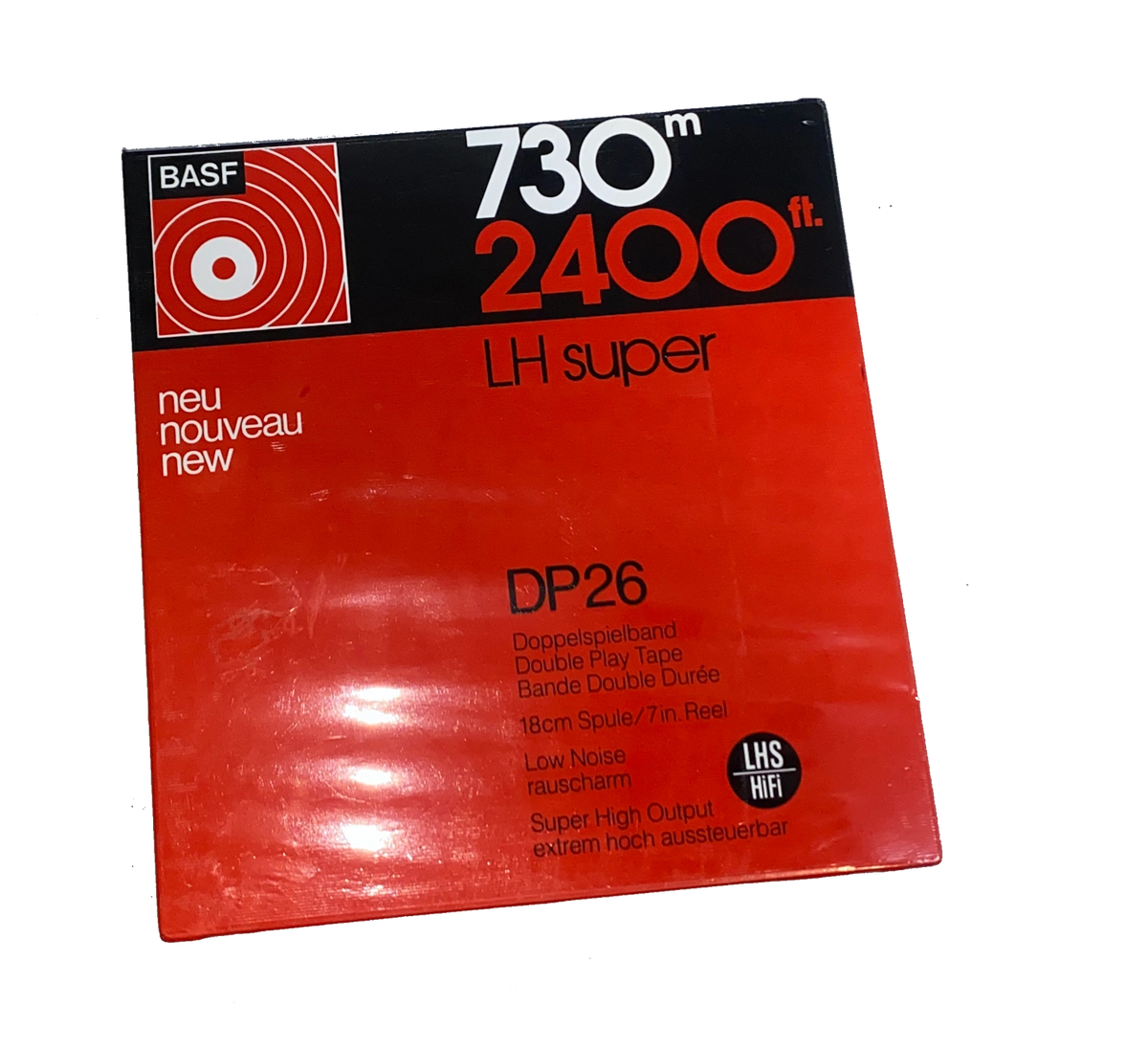 BASF DP26 1/4" x 2400ft 7" reel to reel tape LH Super Low noise High ...