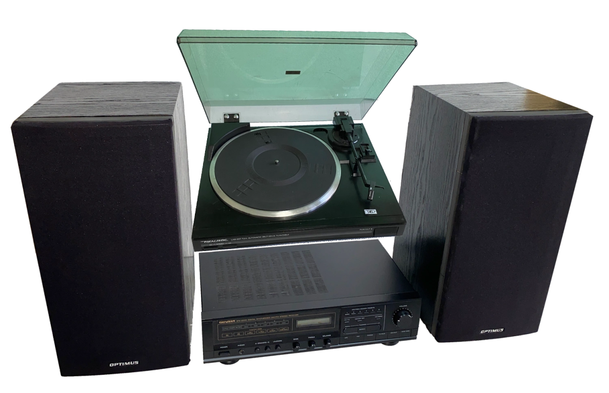 Complete AM/FM Vinyl Component HiFi system Genexxa Optimus Realistic 2 ...
