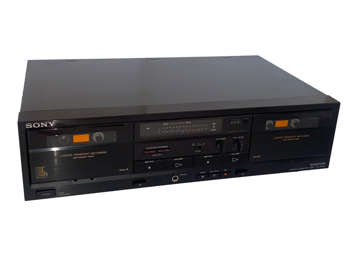Sony TC-W320 Dual Twin logic control Cassette Deck, Dolby B C, 3 tape ...
