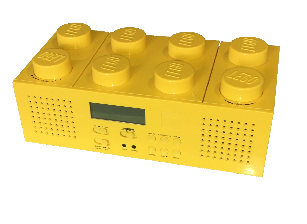 Limited edition LEGO BOOMBOX CD / Radio / Stereo speaker LG11013 Yellow ...