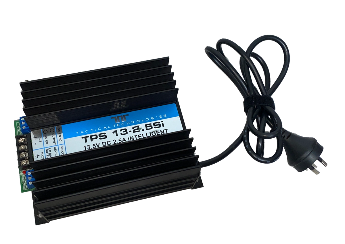 Aussie Made Tactical Technologies 13.8V 2.5A regulated linear power supply with battery backup ...