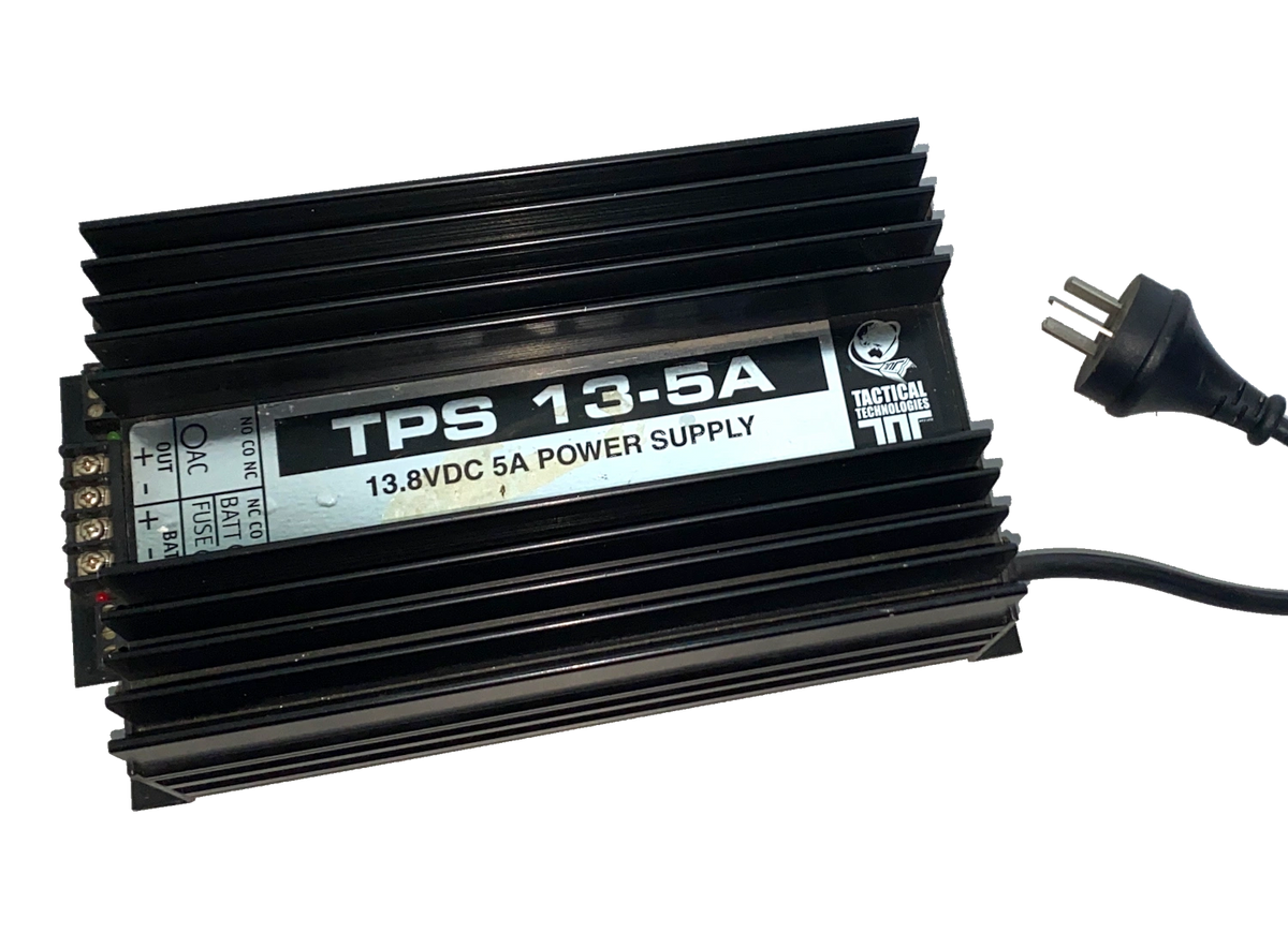 Aussie Tactical Technologies 13.8V 5A Linear Power supply with battery backup capability TPS13-5A