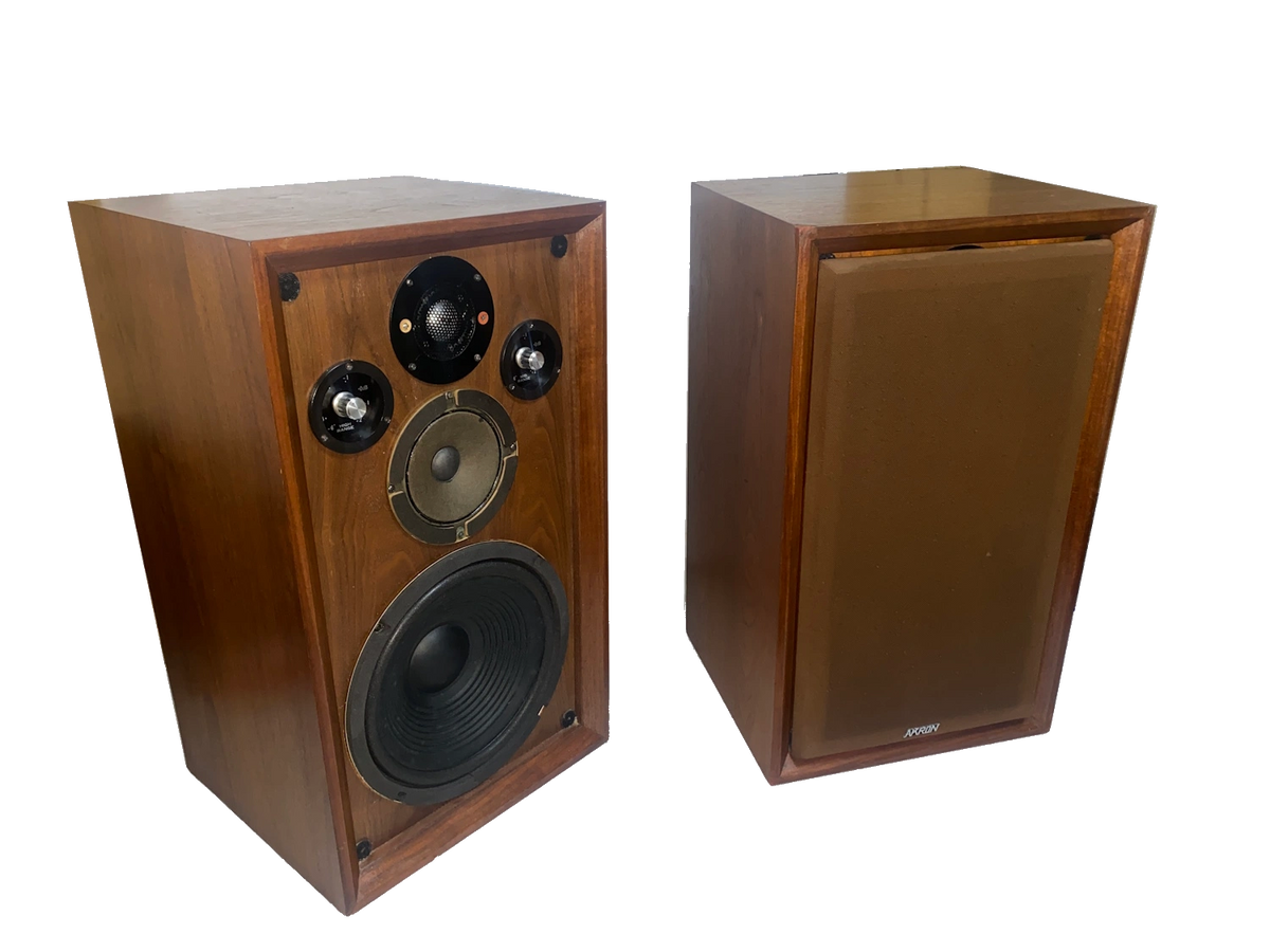 1970s “AKRON” AK-550 10” 3way speaker system oiled veneer AK550