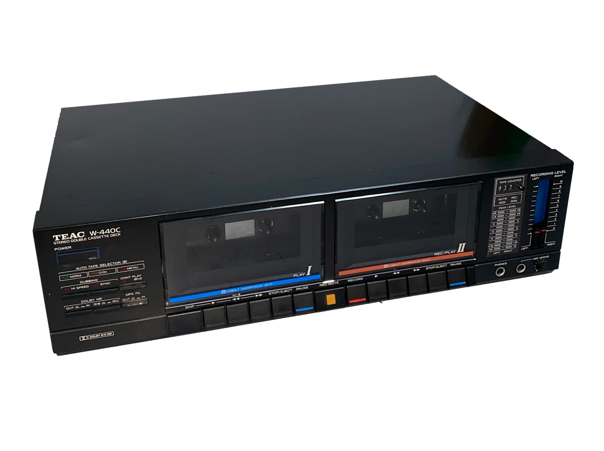 TEAC Japan W-440C Dual Twin Cassette deck, Dolby B C, 3 tape types ...
