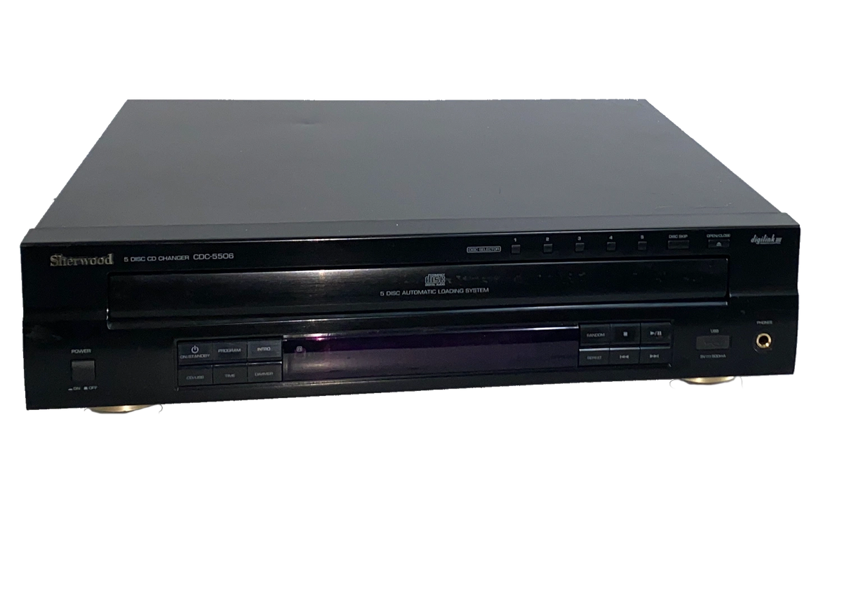 Sherwood CDC-5506 5 disc carousel CD player (also CD-R CD-RW CD-DA) and ...