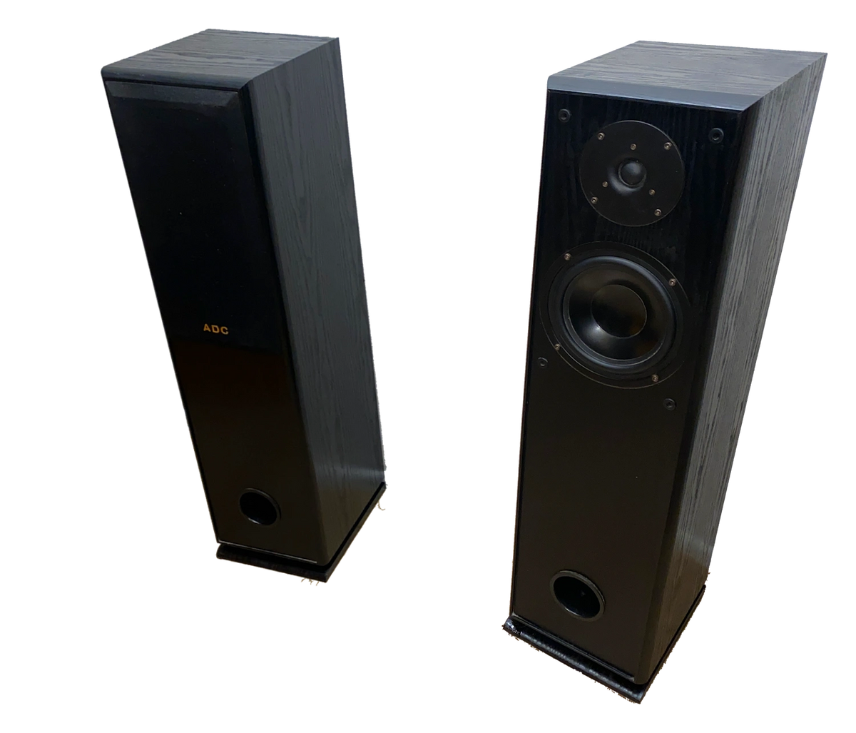 Good value 6” two way ADC 606 Tower speakers, Black, c2000