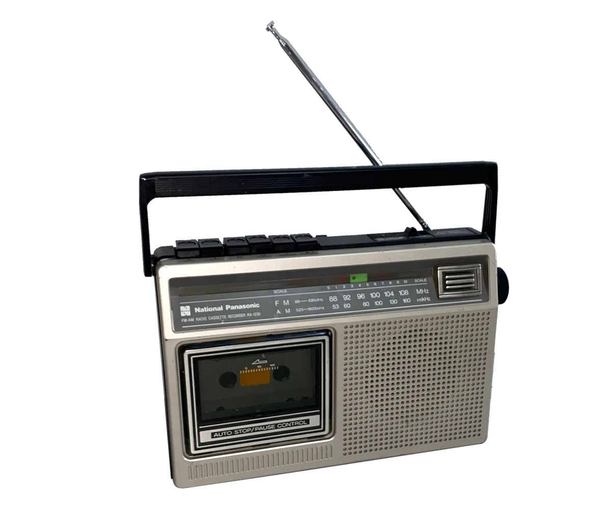 National Panasonic RX-1230 AM/FM Radio Cassette Recorder 1983 RX1230