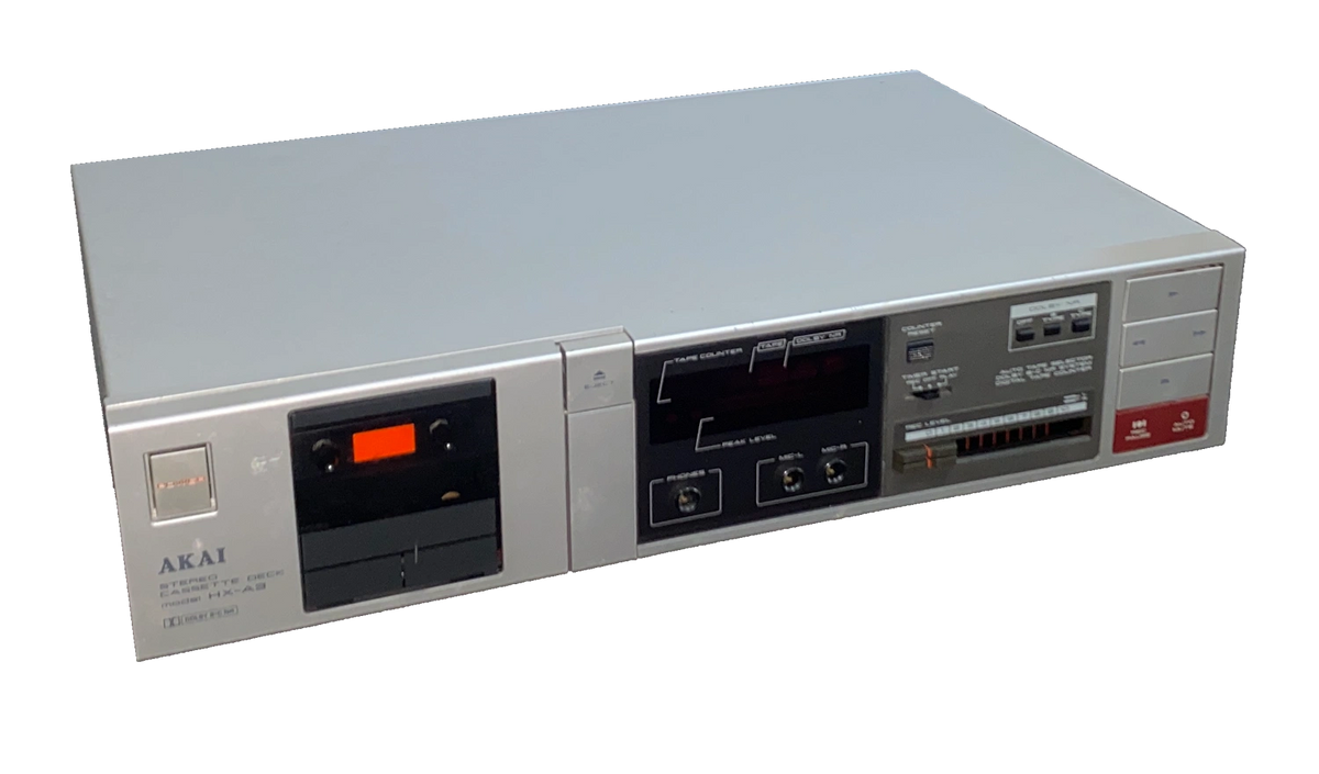 Akai HX-A3 Cassette deck Silver, Full logic control, 3 tape type, Dolby ...