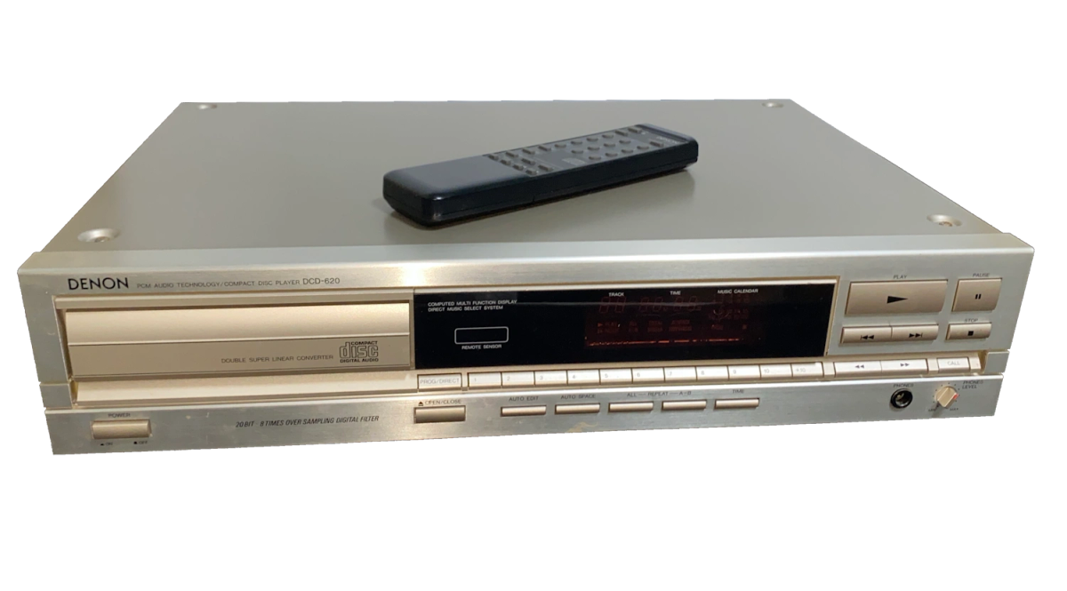 Denon DCD-620 SILVER CD Player, 20bit Super Linear Converter, Analogue ...