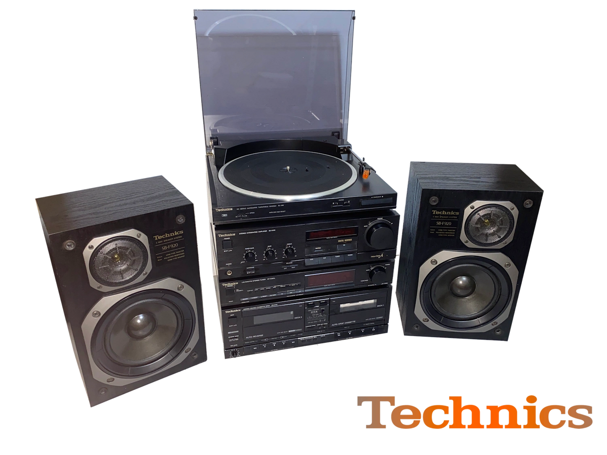 Technics Shelf Component Midi Hi-Fi System 1990 Turntable, Amplifier ...