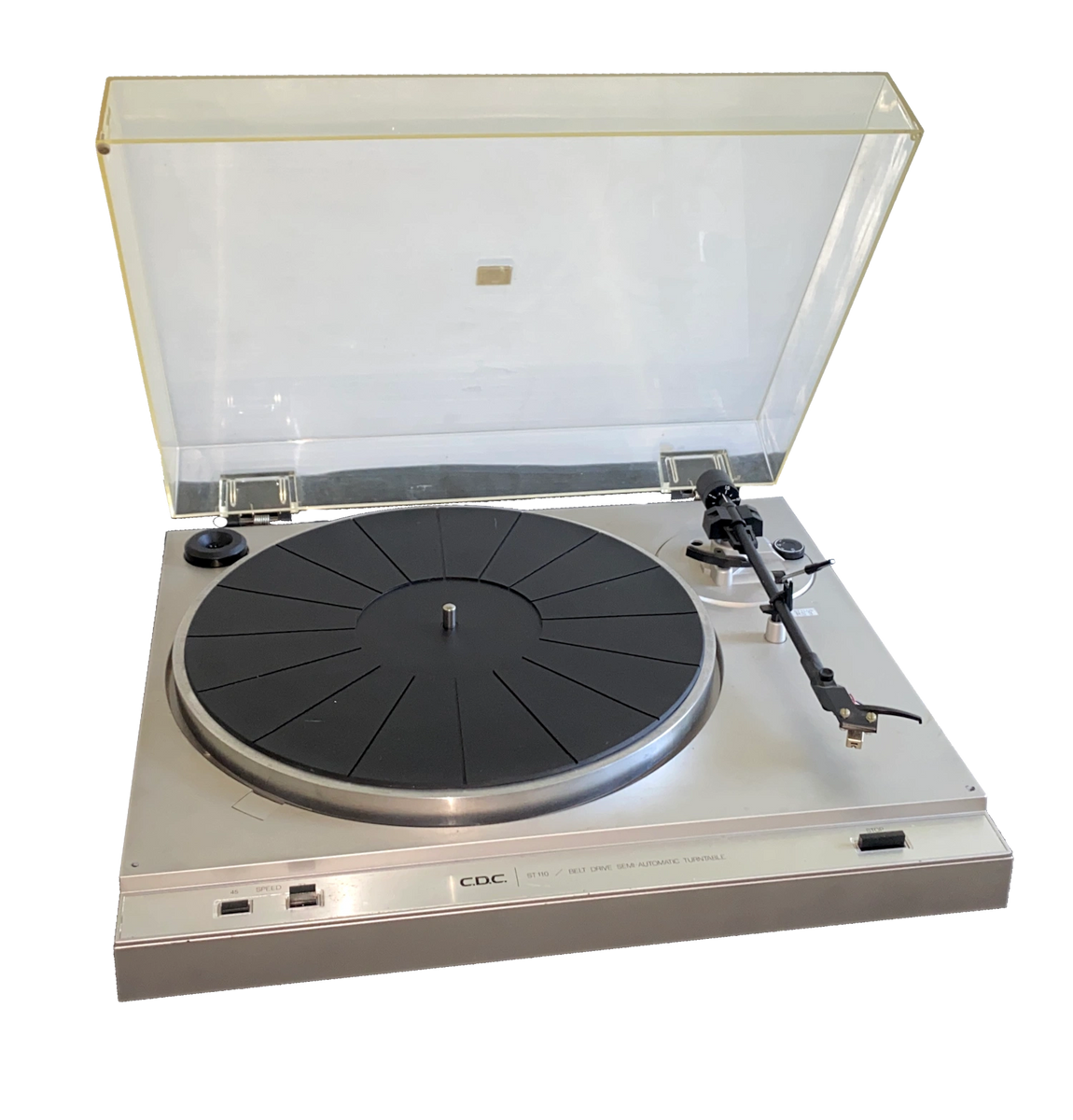 CDC (CEC) Japan CT-110 Silver belt drive Turntable 1982 ST110