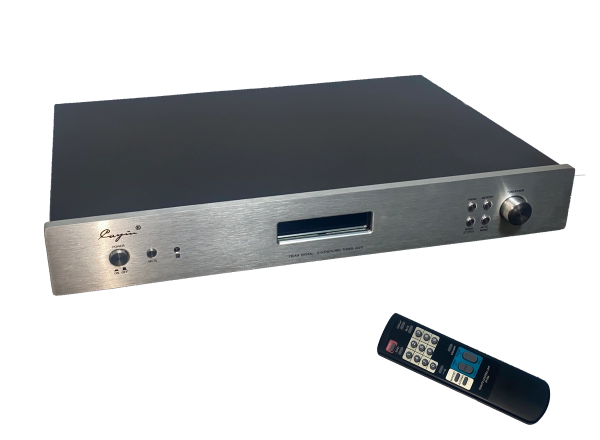High End AM / FM Stereo Tuner with remote control Silver Face Cayin ...