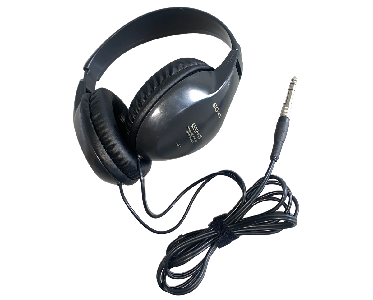 Sony MDR-P10 full size over ear headphones 1992 40Ω 3.5mm and 6.35mm plug
