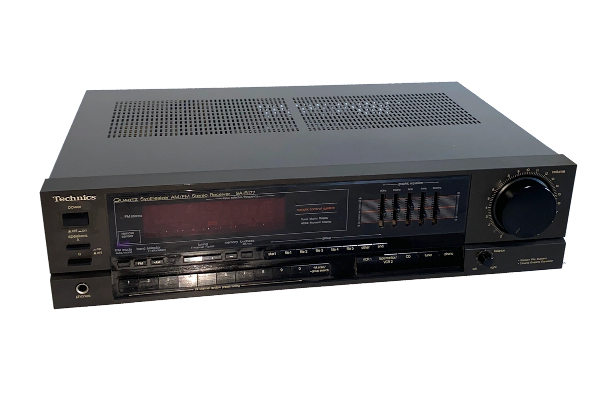 Technics SA-R177 Receiver Amplifier 2x40W with 5 band graphic 1989 SAR177