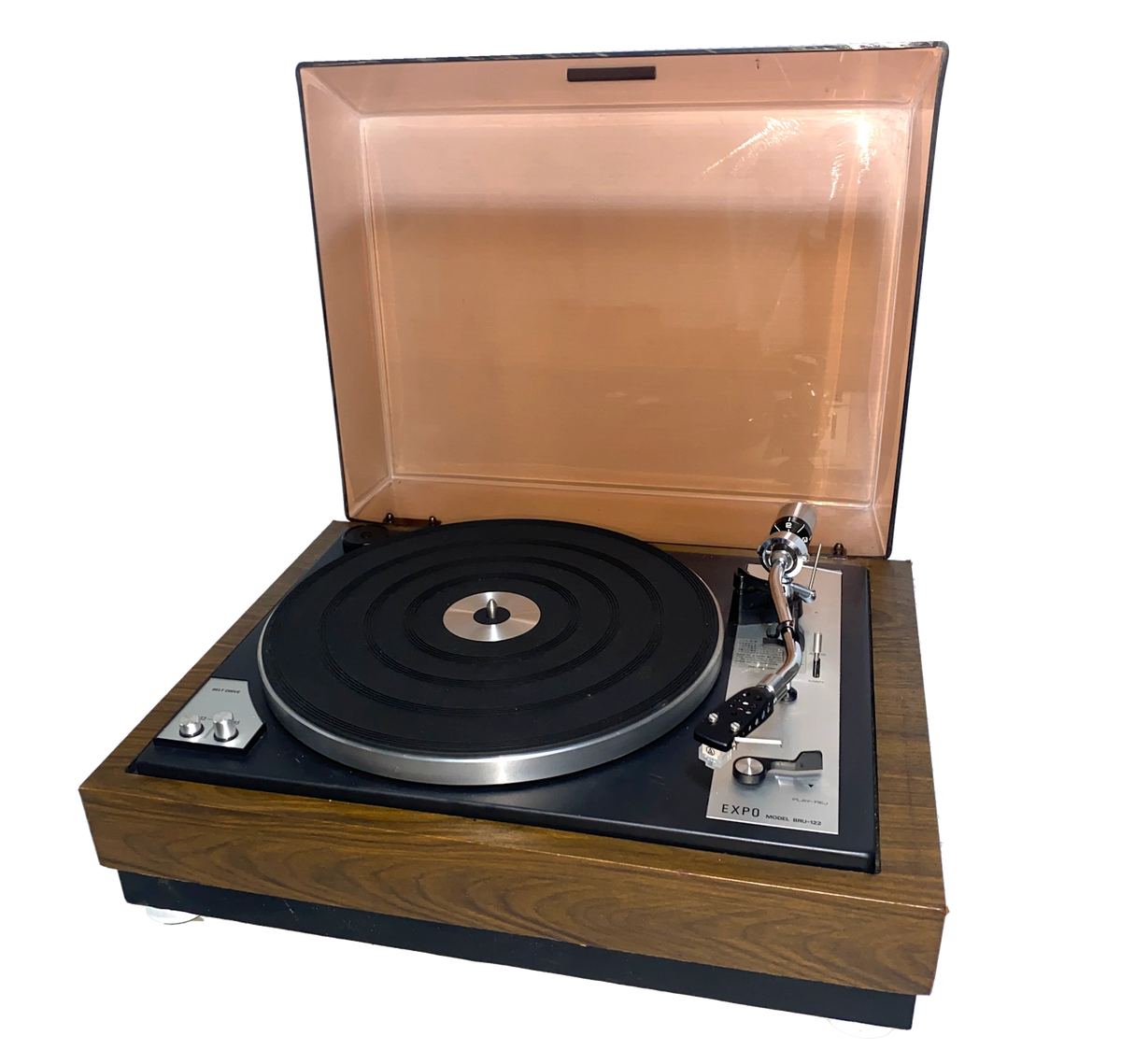 EXPO (CEC) BRU-122 Belt drive turntable, semi-automatic and manual ...