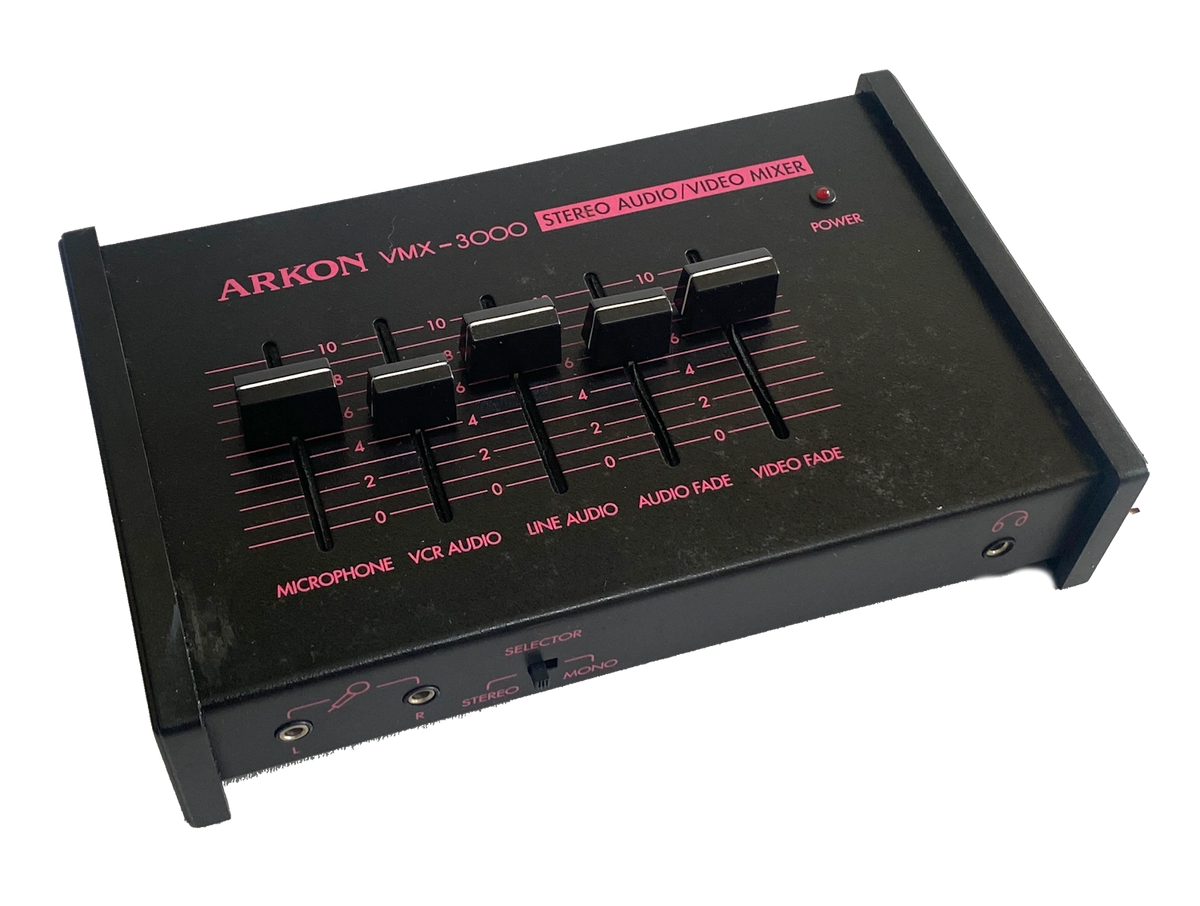 ARKON VMX-3000 Mini Audio Mixer 2 mic, 2 line, also has composite vide ...