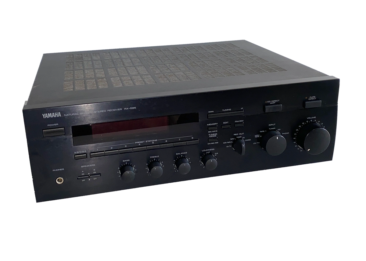 Punchy Yamaha RX-595 2x80W 8Ω / 2x90W 6Ω AM/FM Receiver Amplifier 1993 ...