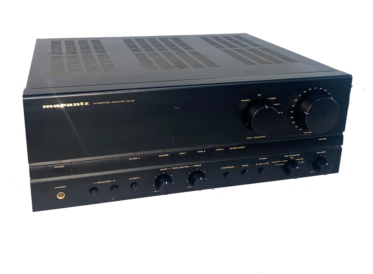 Marantz PM-80 Audiophile Amplifier 2x100W Class AB or 2x25W Class A 1994 Black PM80