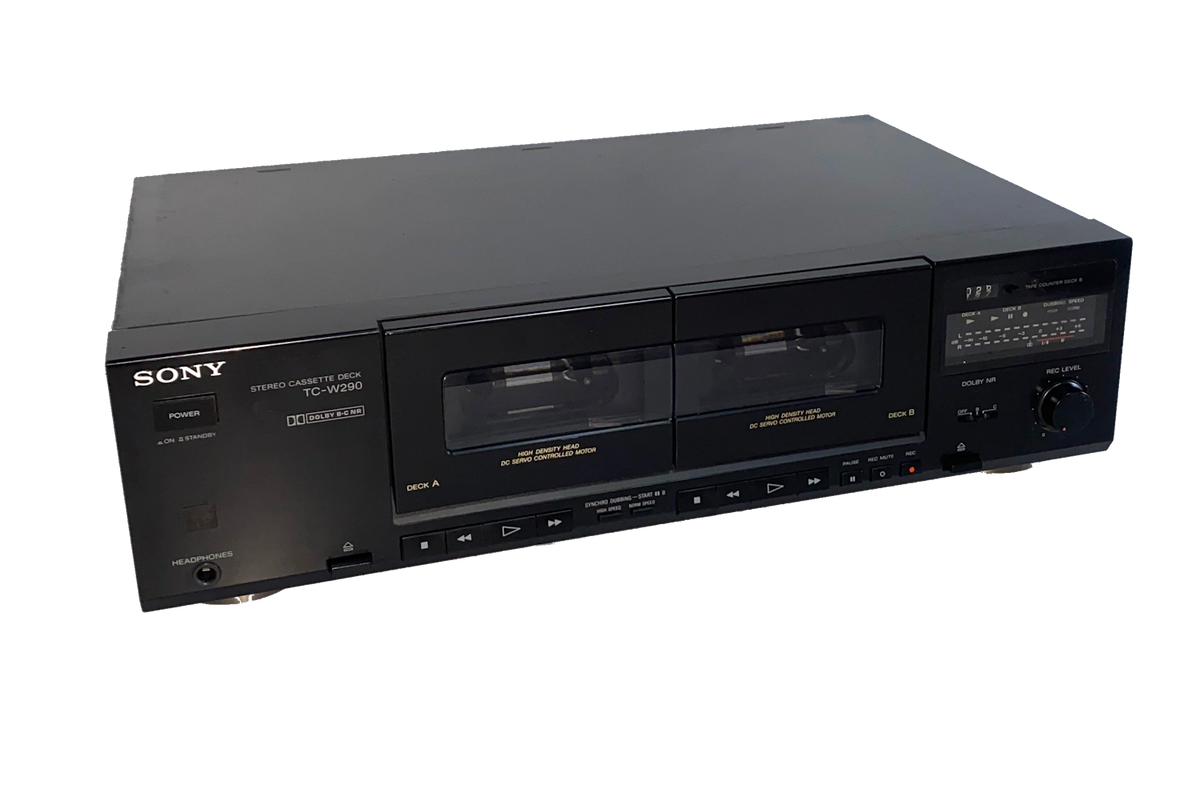 Sony TC-W290 Dual Twin Cassette Deck full servo 3 tape types, Dolby B C ...