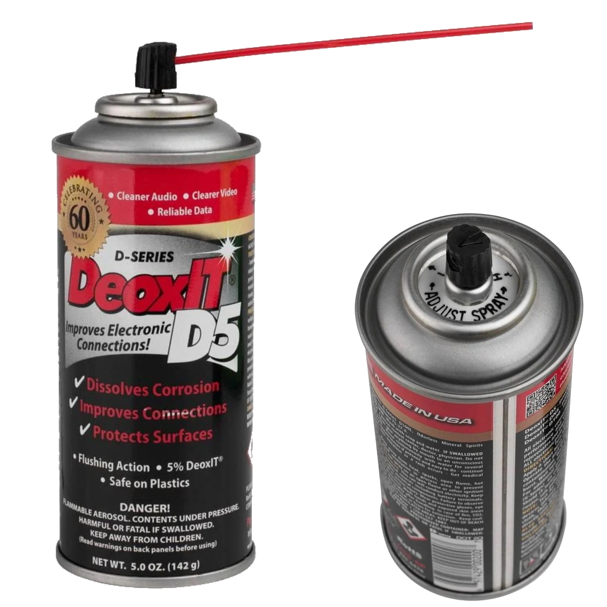 DeoxIT D5 world's best Contact Cleaner / Rejuvinator / Protector 142g