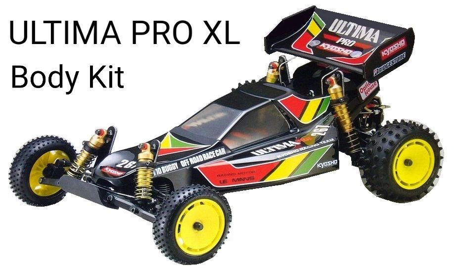 Kyosho Ultima Pro XL Body Wing Plus Decal Combo UM34 UM53 OT107