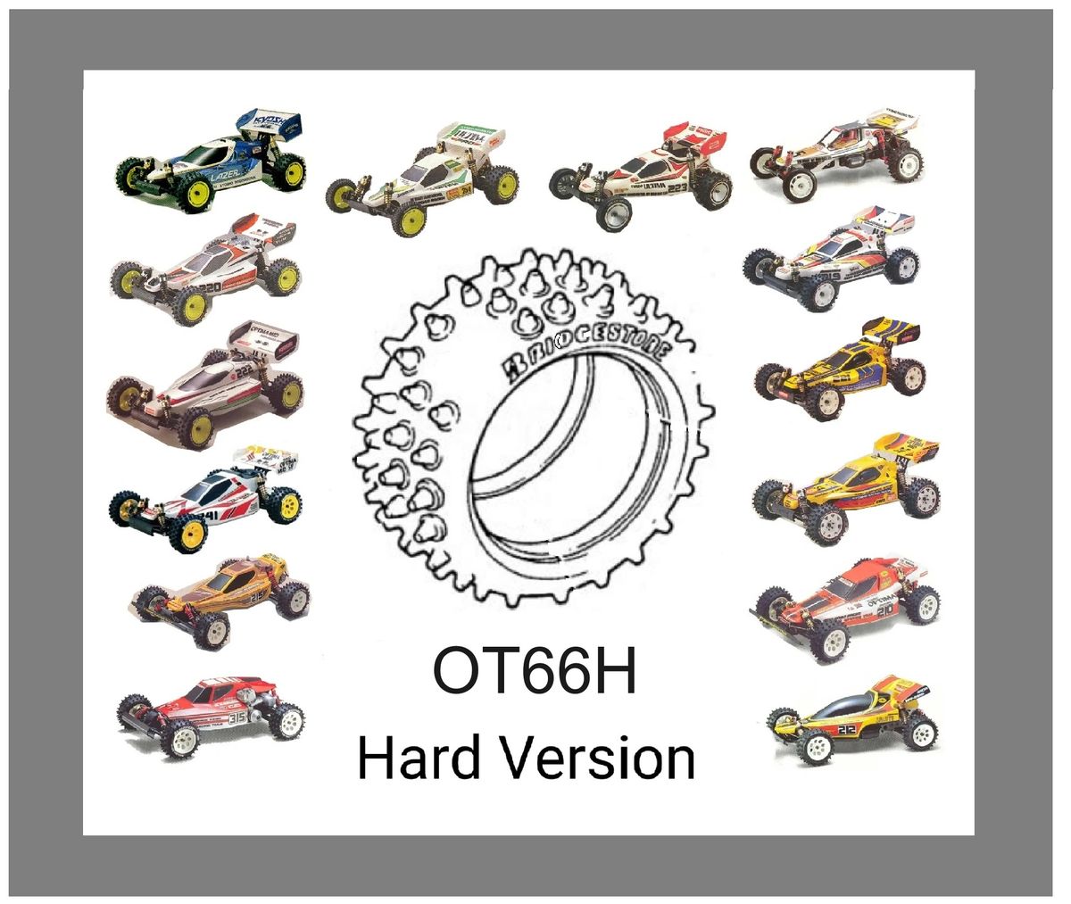 Limited production Kyosho Repro Tire OT66H hard version Turbo Optima ...