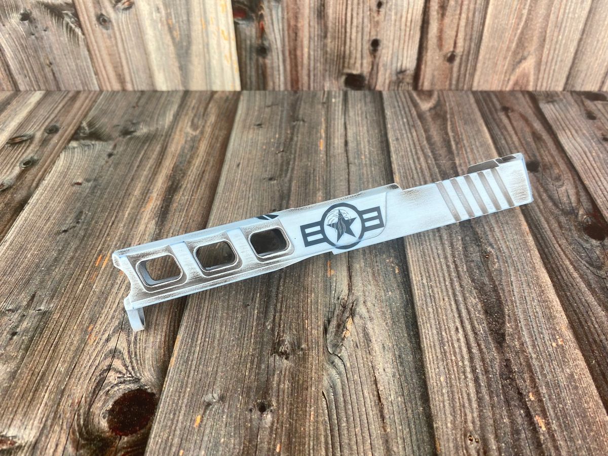 Lightening Cut RMR Slide for Glock 19 Gen3 9mm - Fully custom Cerakote ...