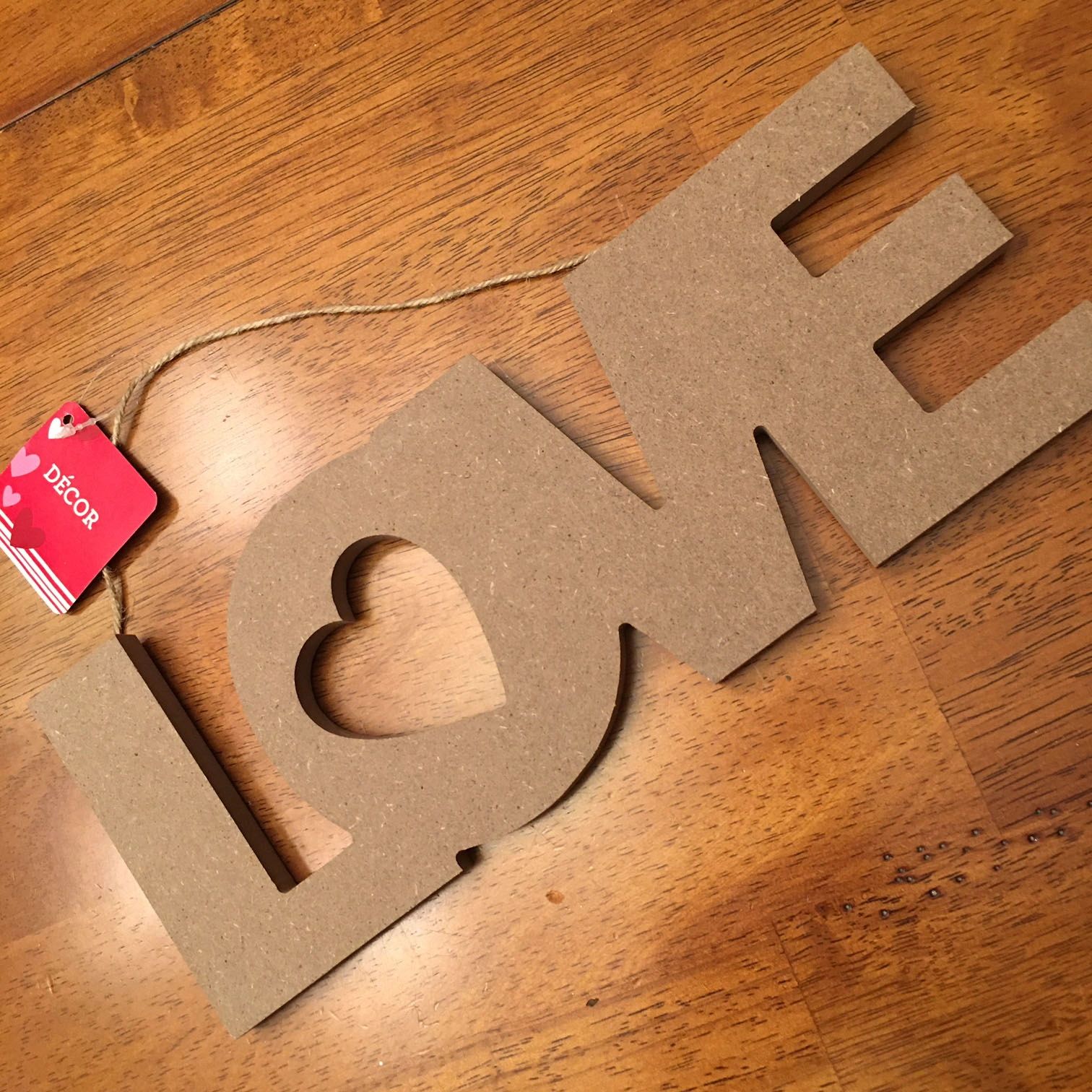 DIY Dollar Tree LOVE sign makeovers