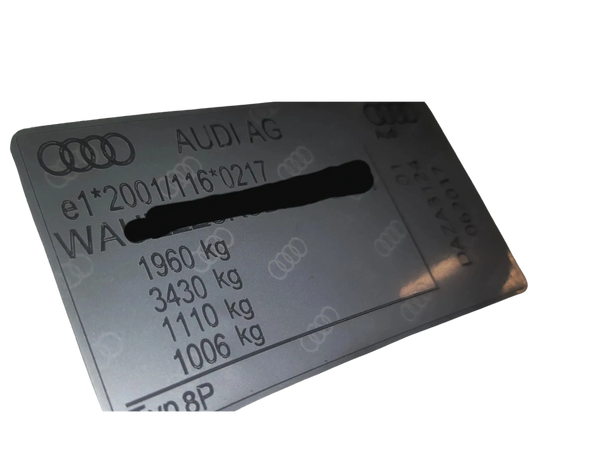 Custom Name Plates & VIN Plates