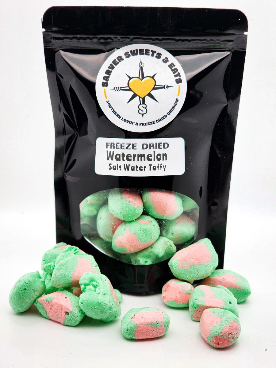 Watermelon Freeze Dried Salt Water Taffy Bites