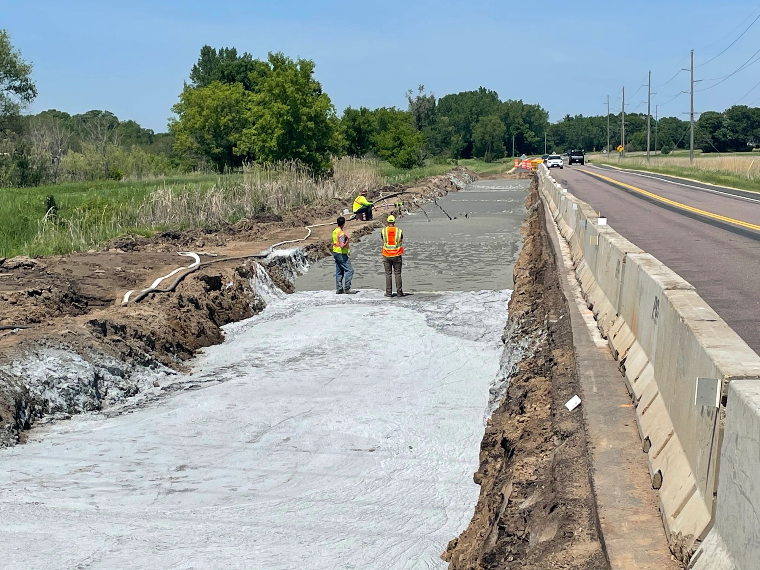 Grout Filling Abandoned Pipe - Cellular Concrete Inc