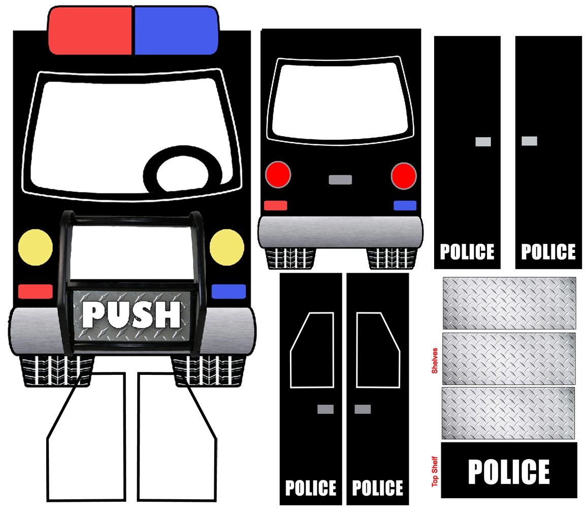 Canva - Photoshop Cop Car Vending Machine Templates 12"x18" and 18"x28 ...