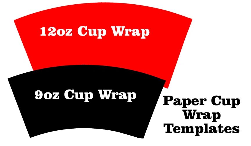 9oz and 12oz Paper Cup Wraps