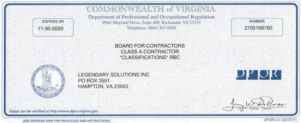 Licensed Contractor
