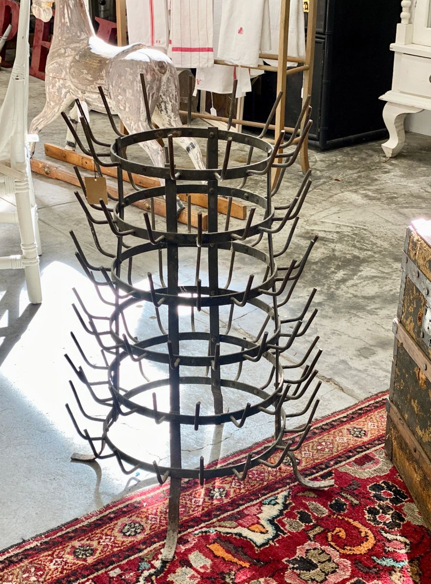 Antique French Bottle Rack