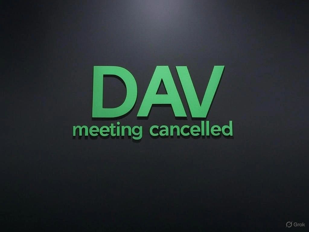 April 2025 DAV Meeting Cancelled Due to Dan Contreras Ceremony
