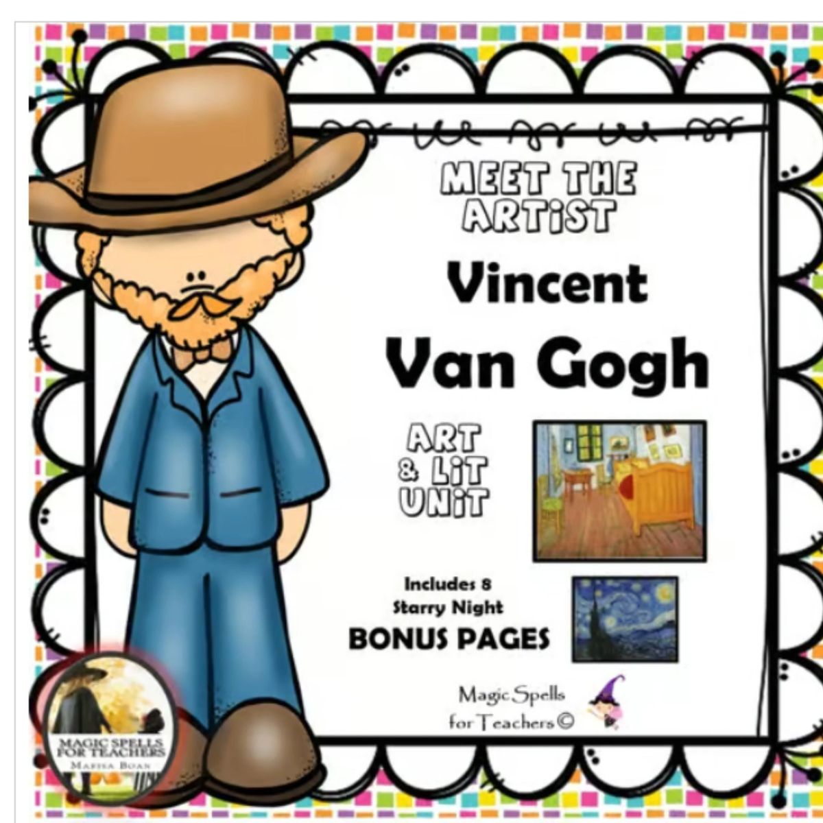 VAN GOGH - Vincent Van Gogh Biography and Art Activities Unit