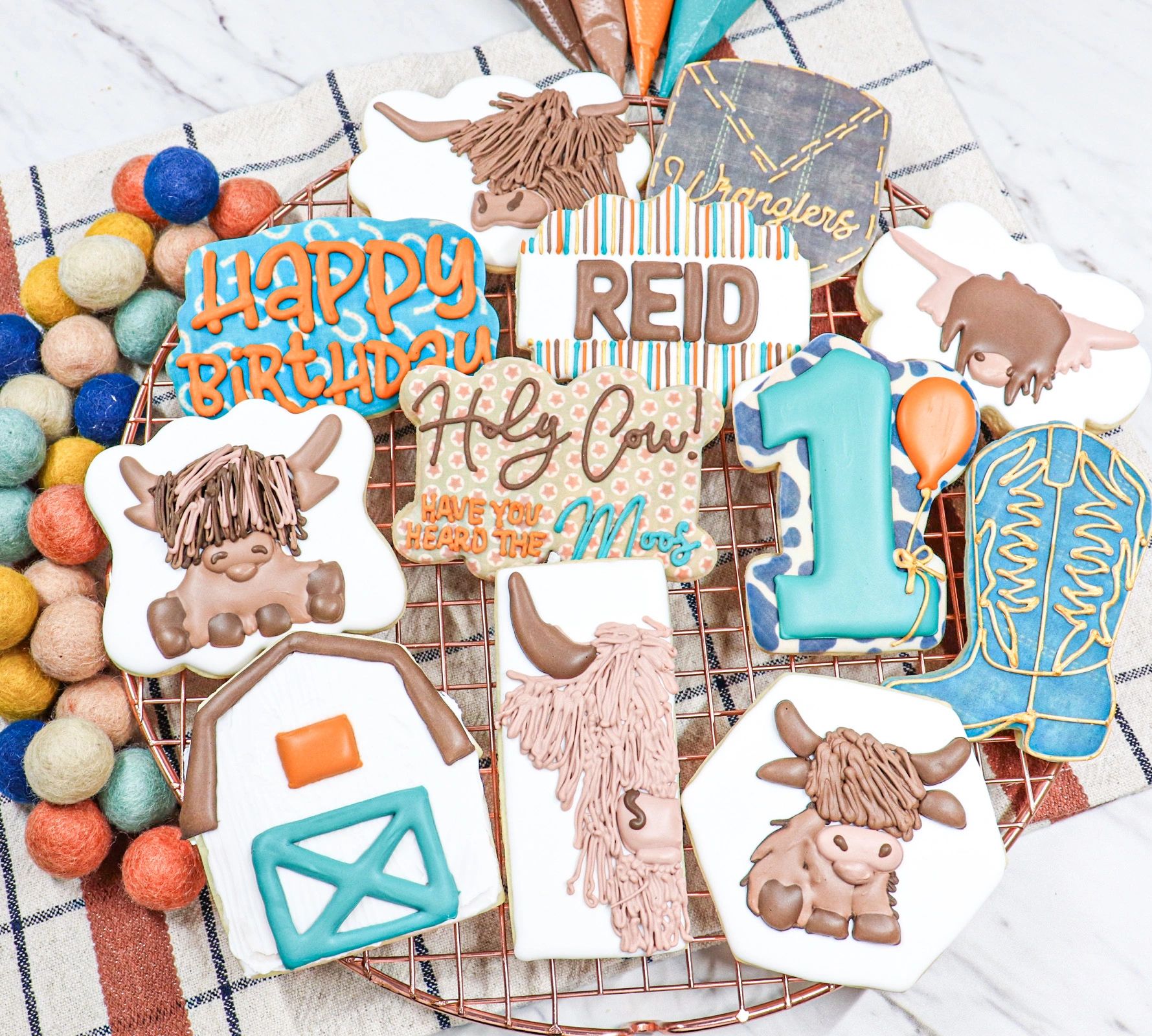 Delicious Custom Decorated Cookies - Farmhouse Sweets