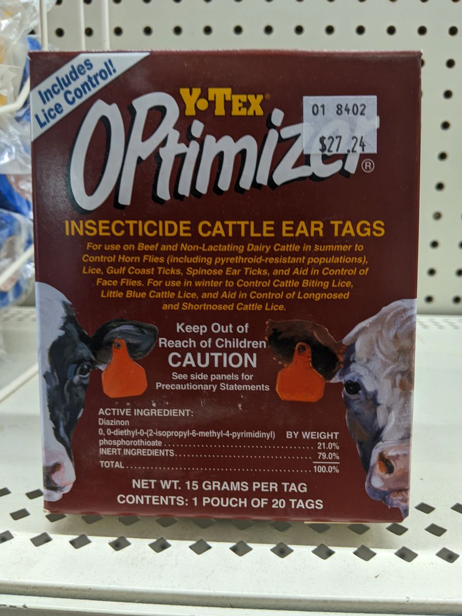 Optimizer Insecticide Cattle Ear Tag