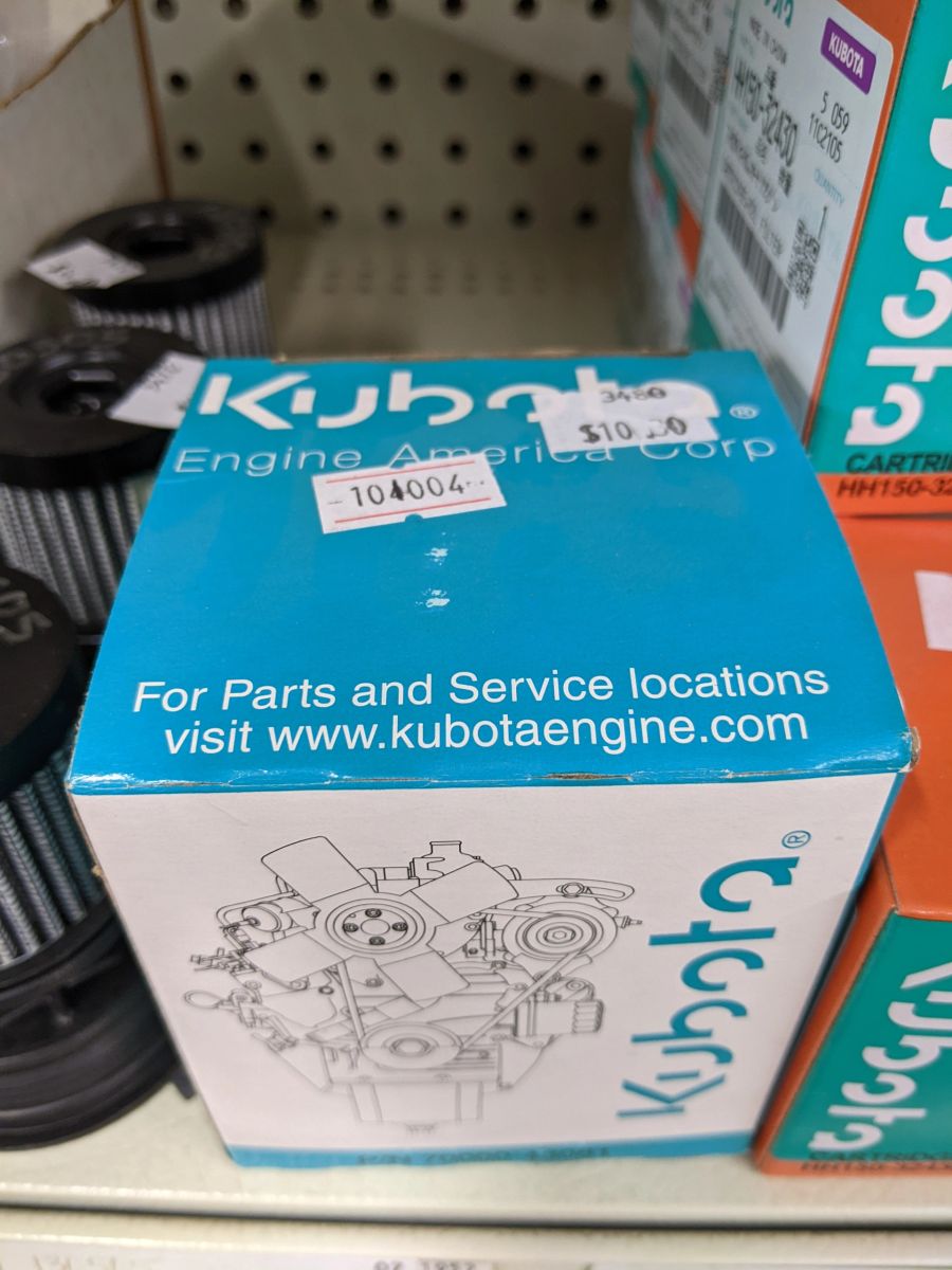 101004 Grasshopper Fuel Filter D1105 Kubota