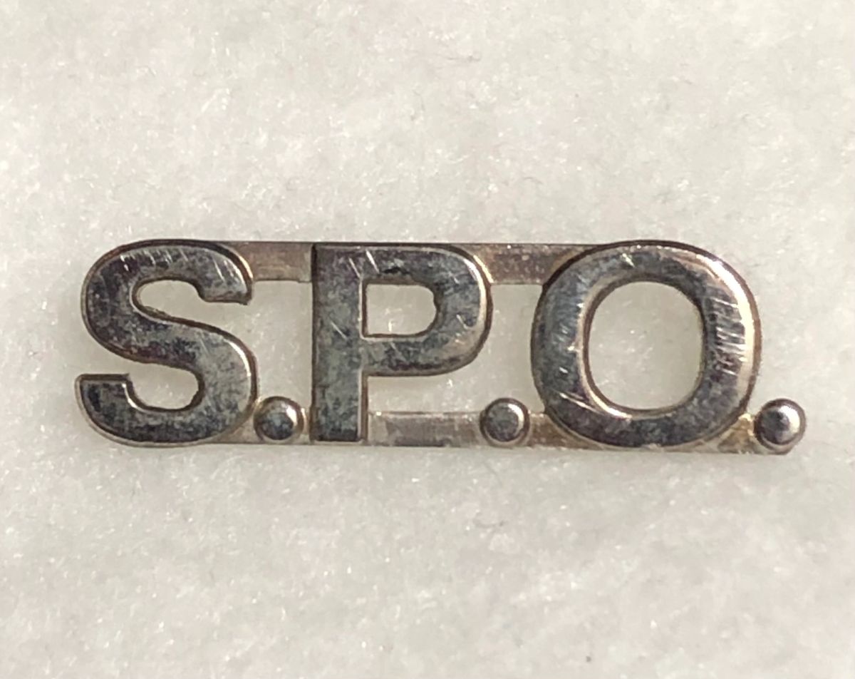Collar Letter Pin S.P.O.