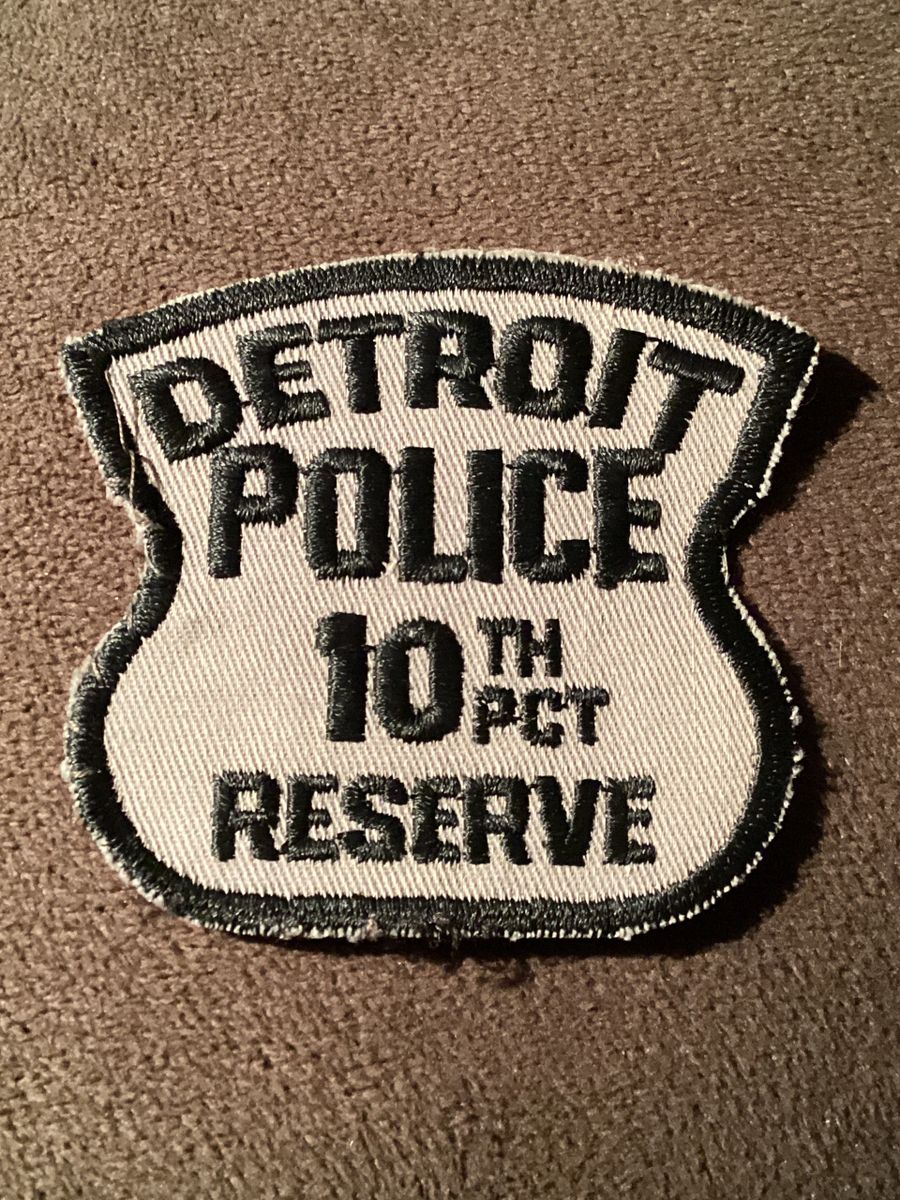 Michigan Police Detroit Reserve 10th Pct Patch