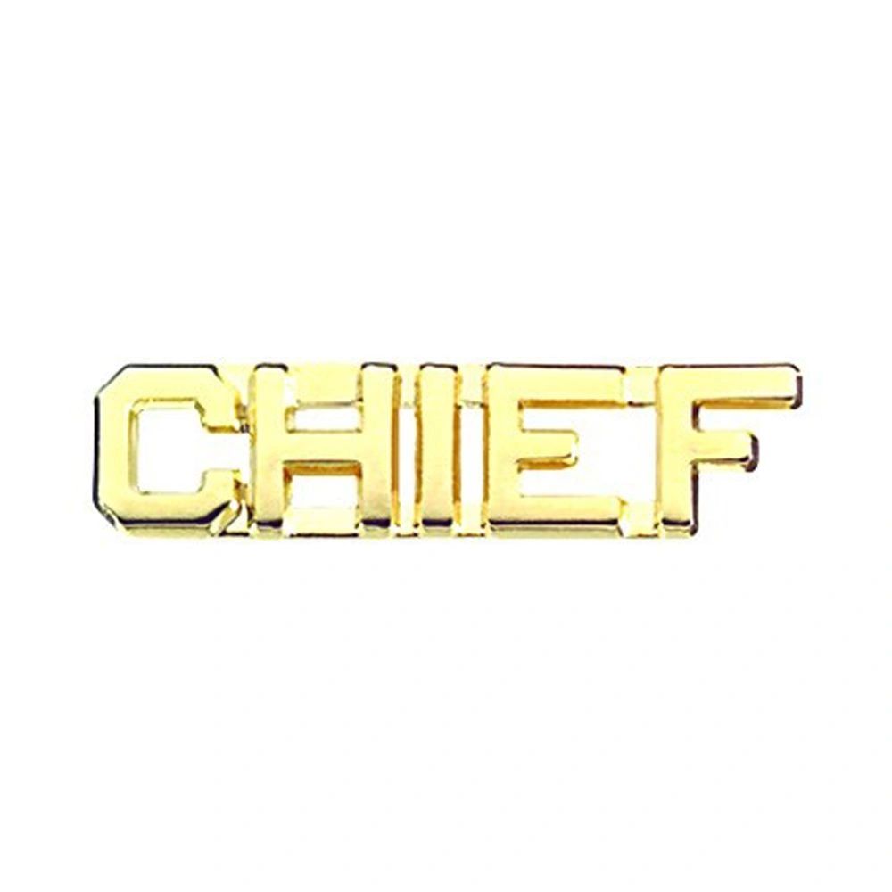 Collar Letter Pin CHIEF Pair