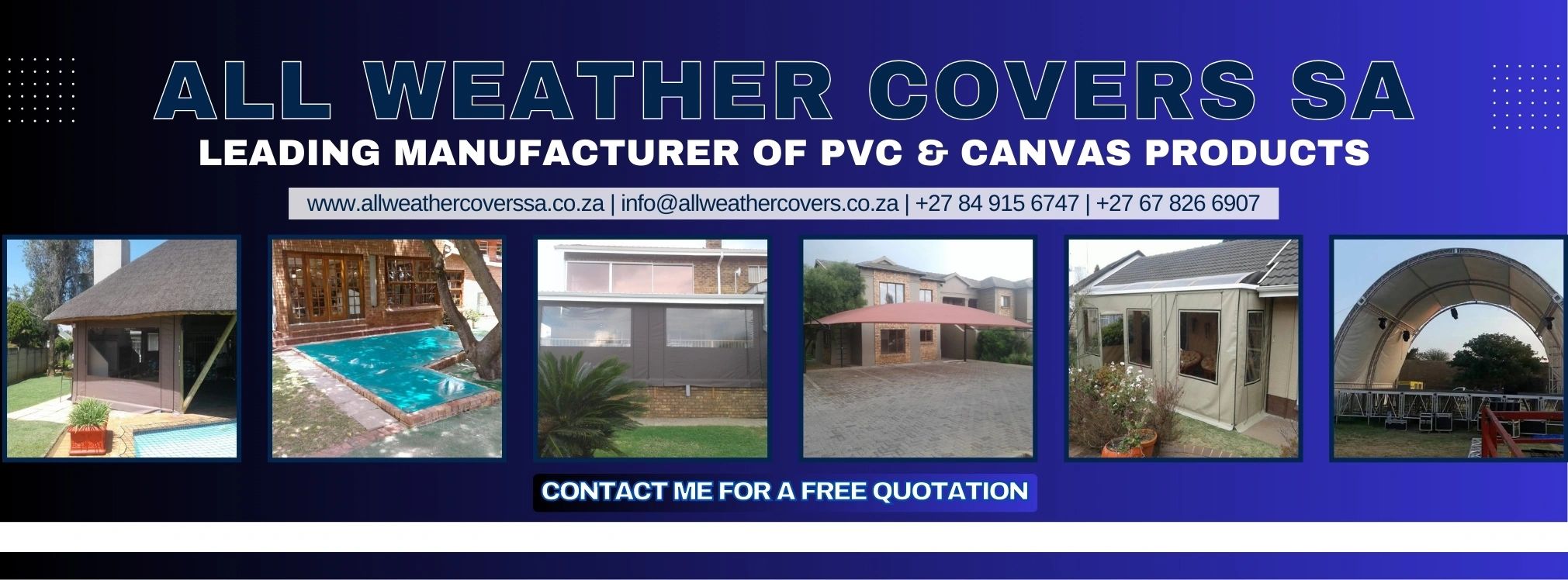 Contact Us | All Weather Covers SA
