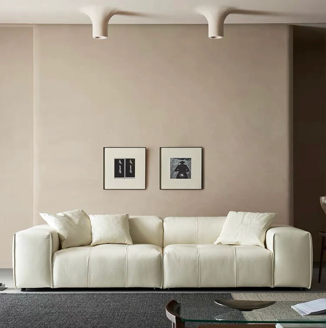 ELESE Sectional Leather Sofa